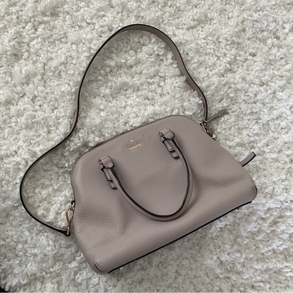 kate spade | Bags | Kate Spade New York Street Lottie Gray Handbag ...